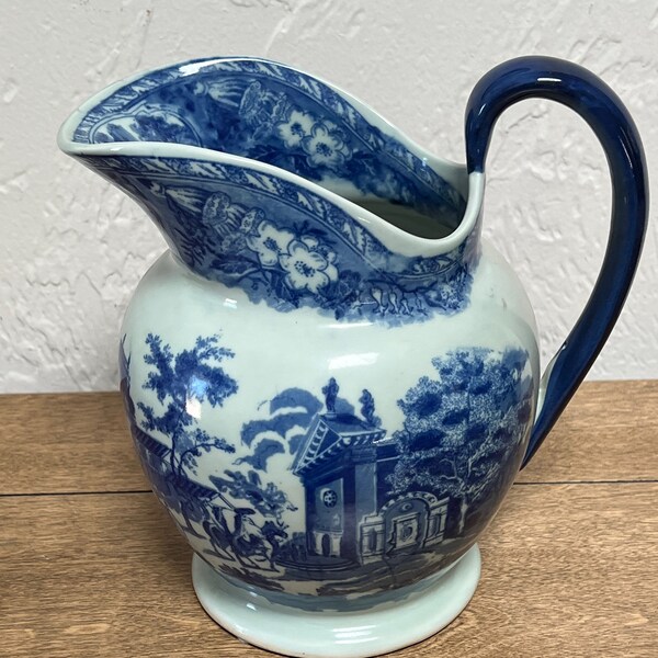 Flow Blue Pitcher - Etsy