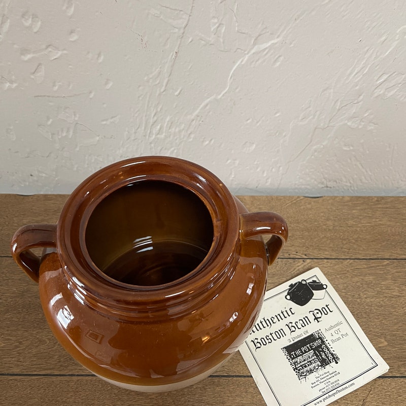 Stoneware Bean Pot - Etsy