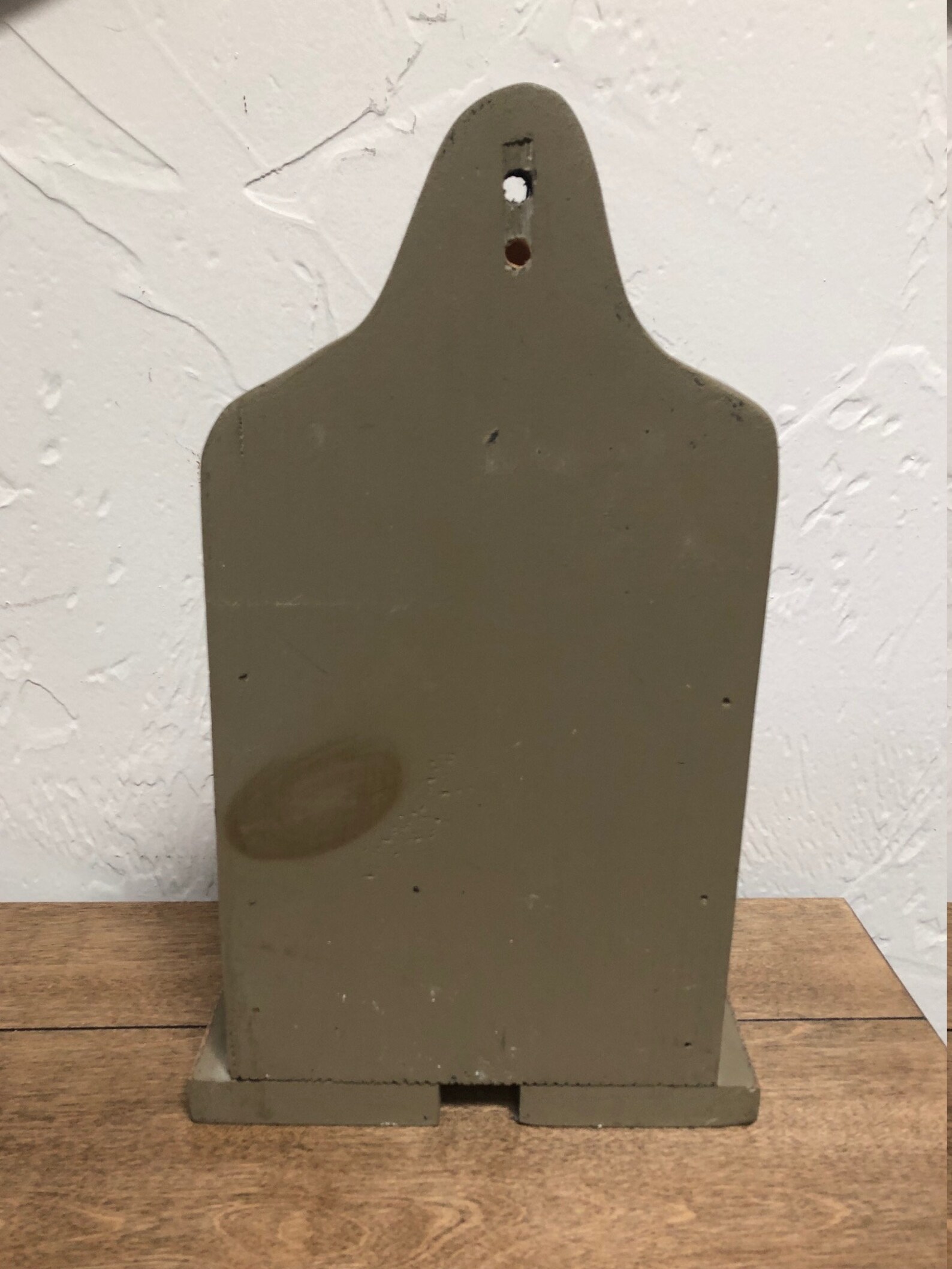 Rustic, Primitive Wood Wall Sconce in Warm Gray With a Metal Star ...