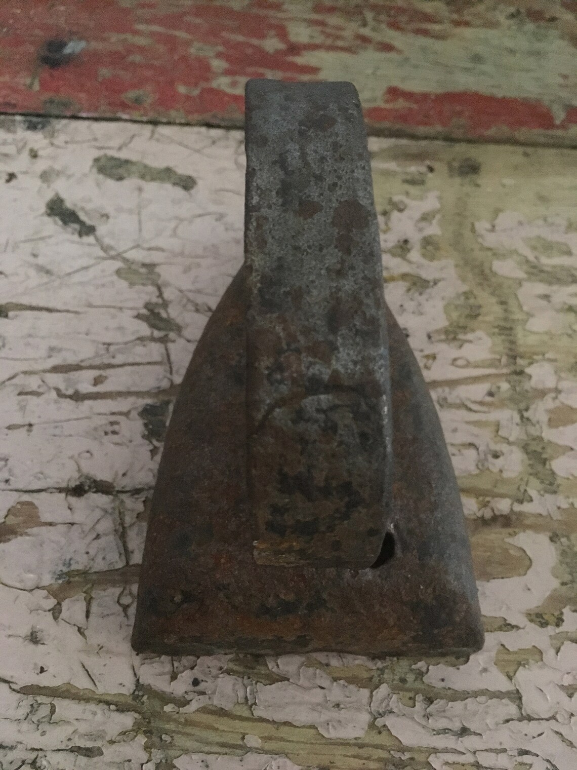 Antique Rusty Cast Iron Clothes Iron Laundry Decor - Etsy