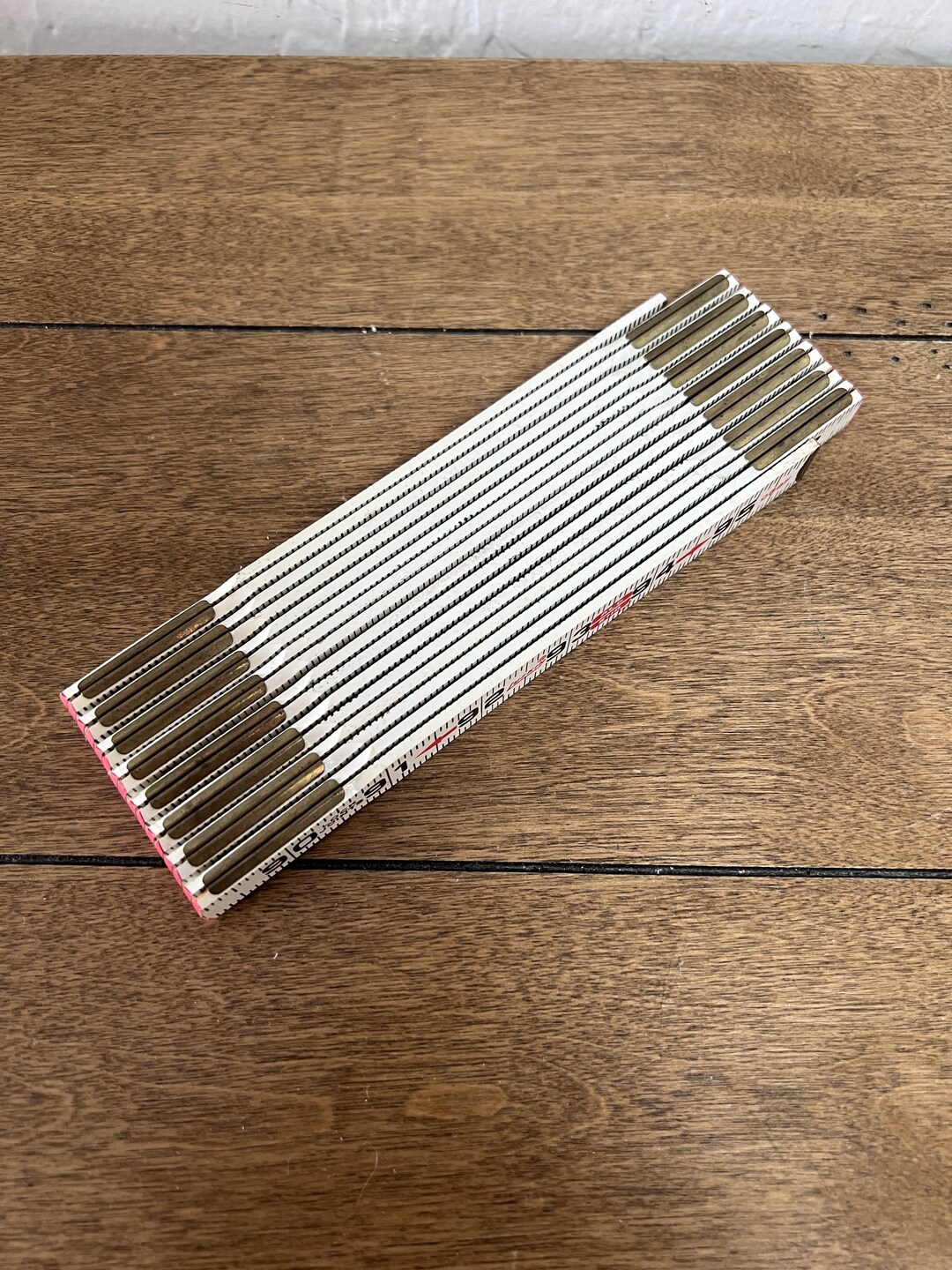 Vintage Lufkin Wood Folding Ruler With Brass That Opens to 96" or 8 ...