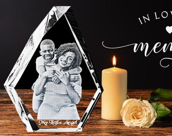 Memorial Photo Crystal - Etsy