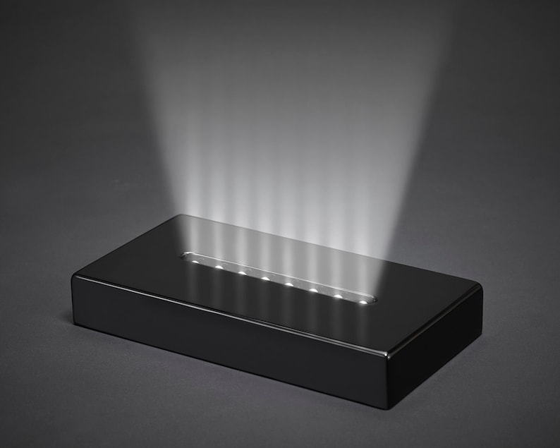 3D Crystal Glass Trophy Laser LED Wooden Small Light Stand Base Display ...