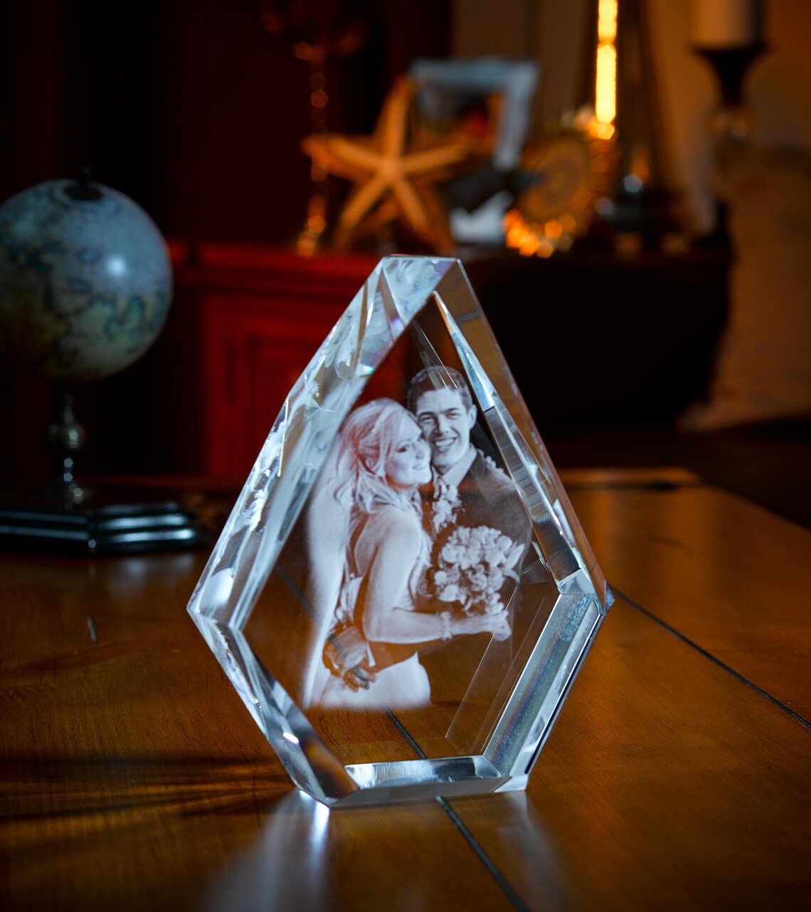 Personalized 3D Photo Crystal Prestige Series Engraved Glass - Etsy