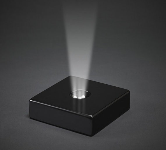 3D Crystal Glass Trophy Laser LED Wooden Small Light Stand - Etsy