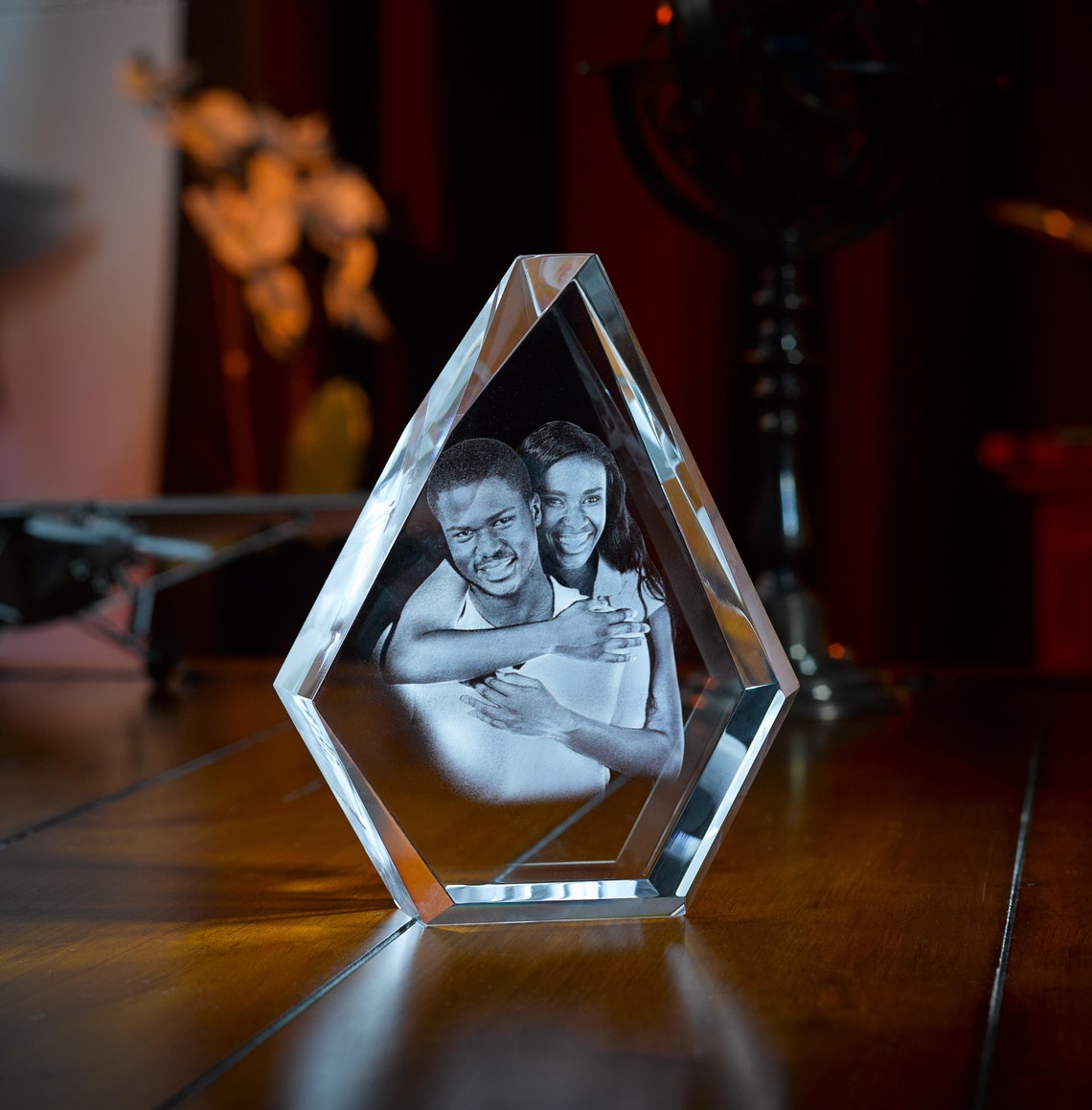 Personalized 3D Photo Crystal Prestige Series Engraved Glass - Etsy