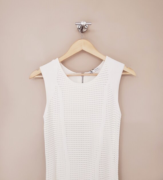 Grid stitch Dress / Cream White color / Women Dress /… - Gem