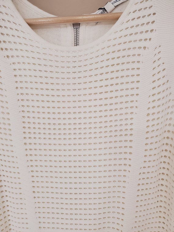 Grid stitch Dress / Cream White color / Women Dress /… - Gem