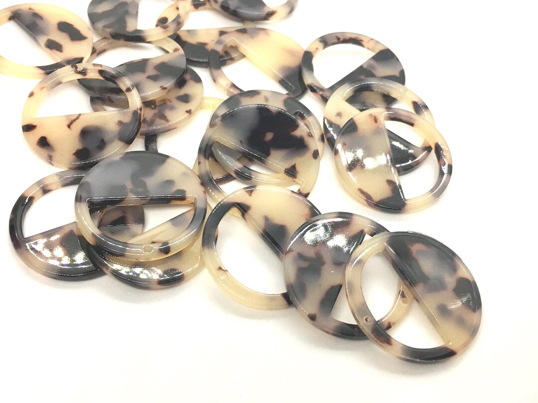 Blonde Tortoise Shell Acrylic Blanks Cutout, Circle Blanks, Earring ...