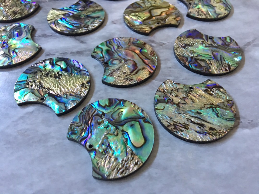 Abalone Shell Green Black Acrylic Blanks Cutout, Earring Pendant ...