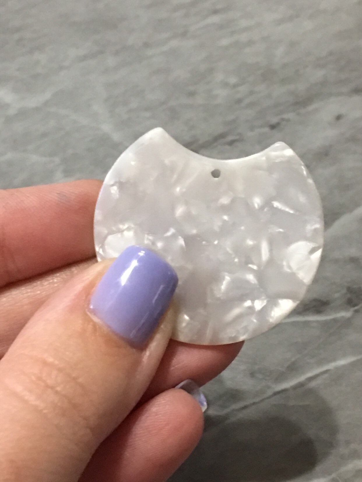 White Tortoise Shell Resin Beads Cutout Acrylic 36mm Earring - Etsy