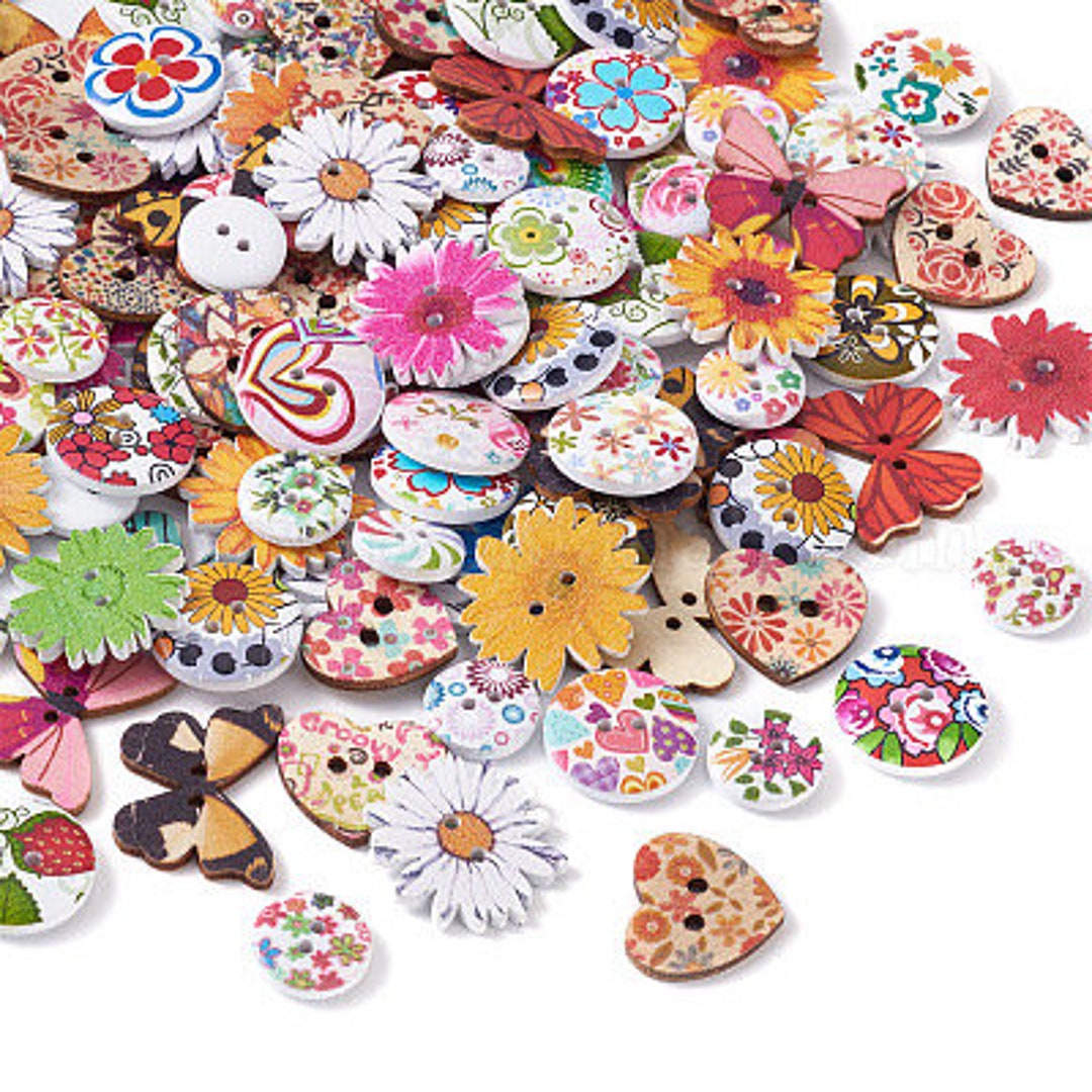 WHOLESALE 300 Girly Button Set Emblem Vintage Buttons for Blazer Suits ...
