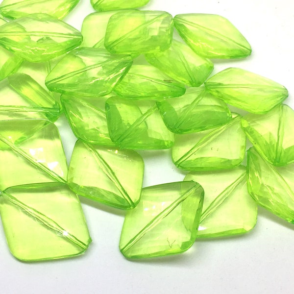 Lime Diamond Necklace - Etsy