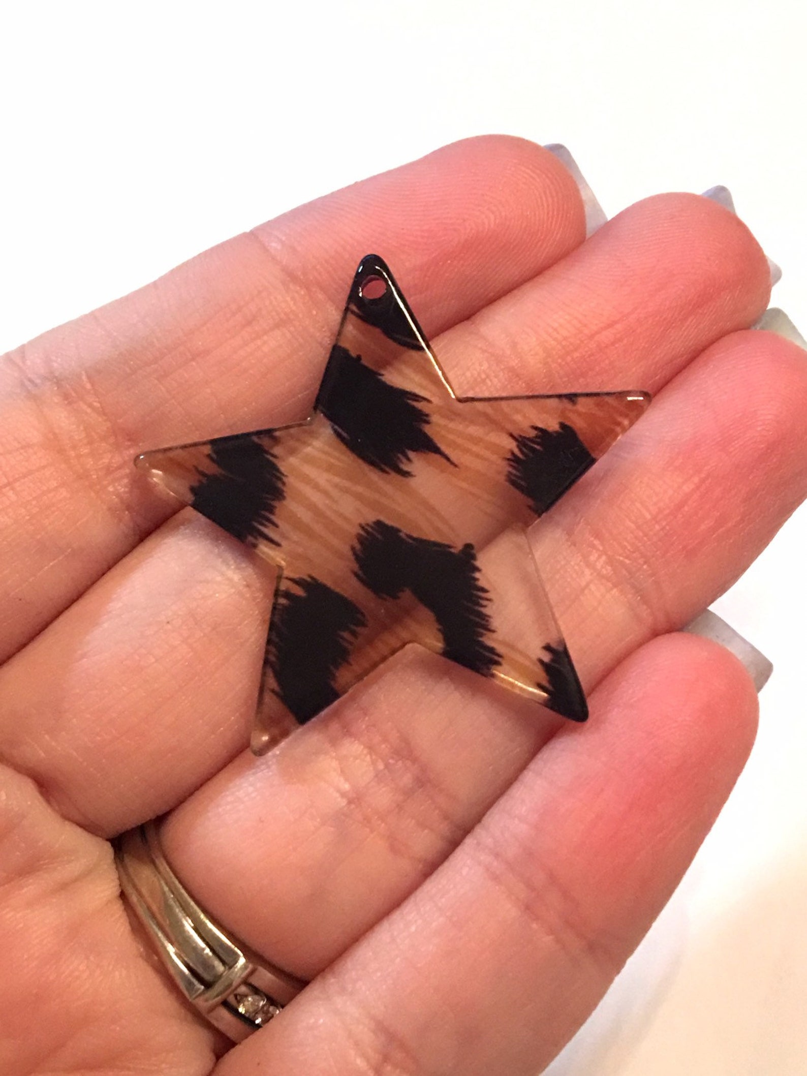 Animal Print Tortoise Shell Acrylic Blanks Cutout Star - Etsy