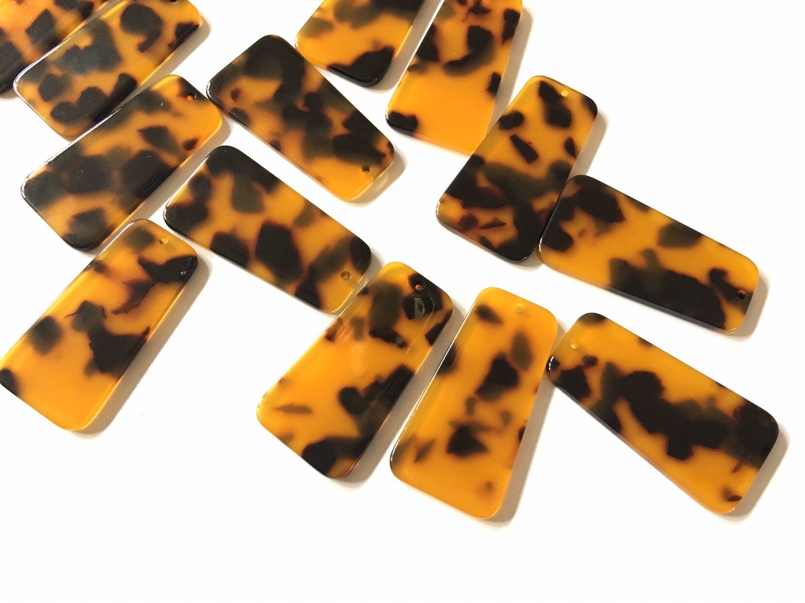 Tortoise Shell resin Acrylic Blanks Cutout earring pendant | Etsy