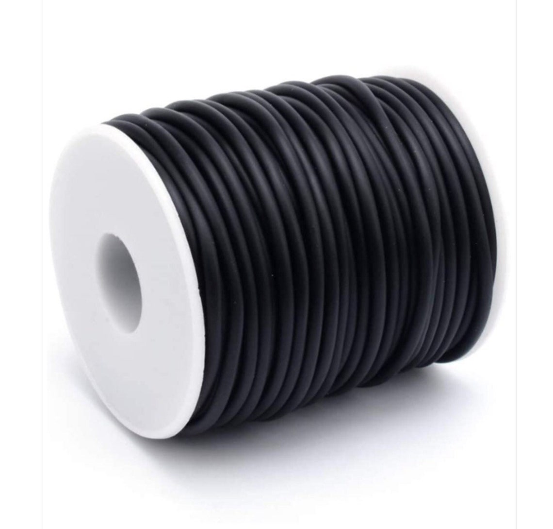 WHOLESALE Black Hollow Rubber Tubing Rope 3mm Outside 1.5mm - Etsy ...