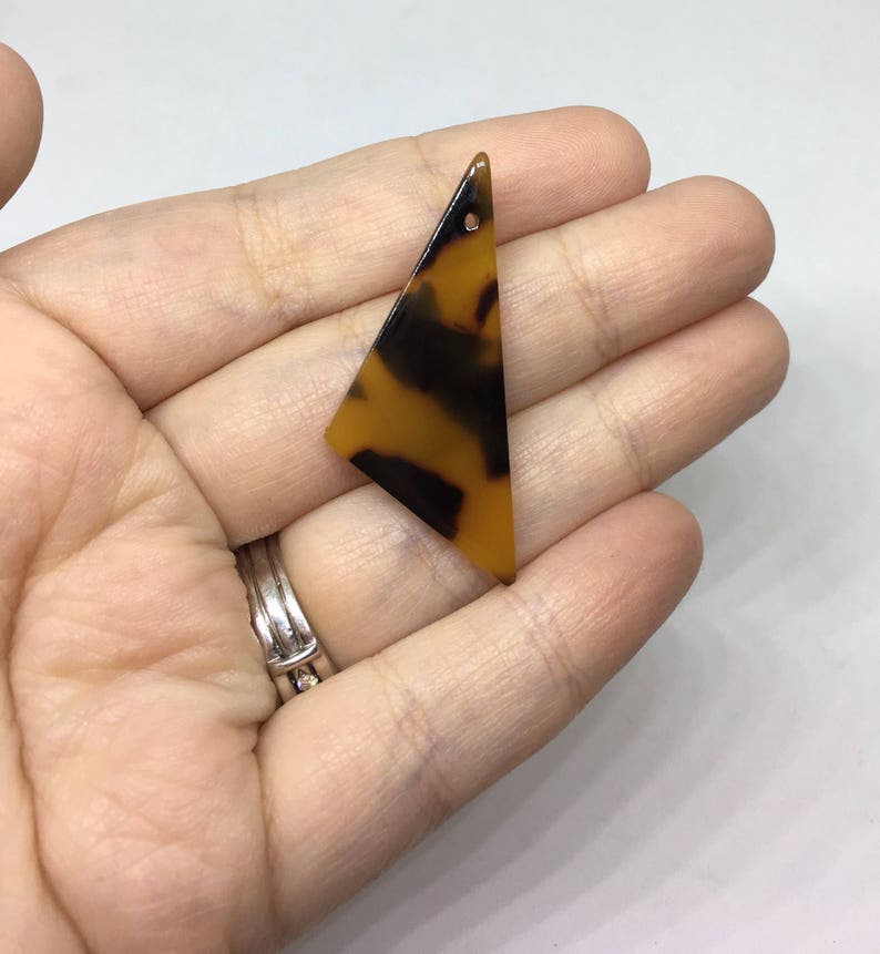 Triangle Tortoise Shell Acrylic Blanks Cutout Circle Blanks - Etsy