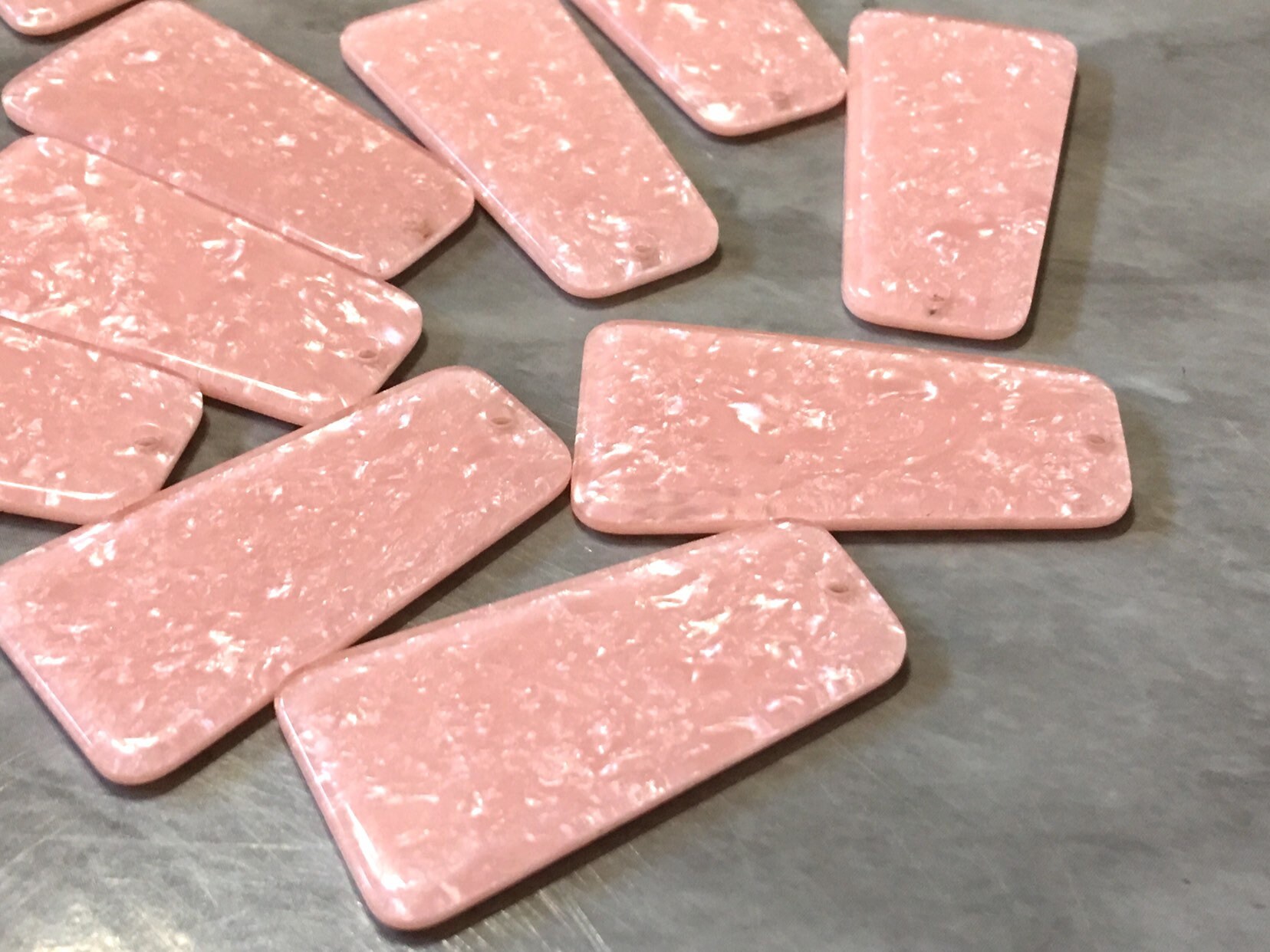 Pink Velvet Tortoise Shell Acrylic Blanks Cutout Earring | Etsy