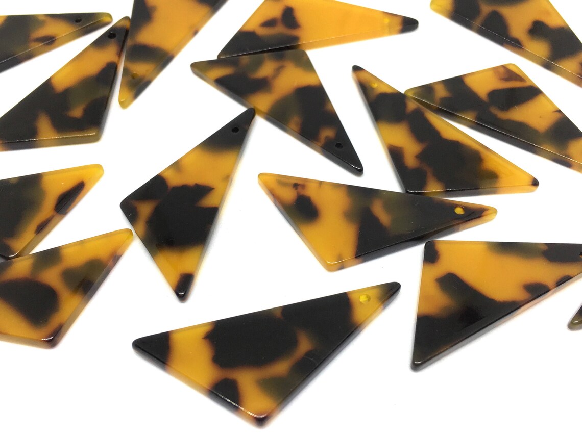 Triangle Tortoise Shell Acrylic Blanks Cutout Circle Blanks - Etsy