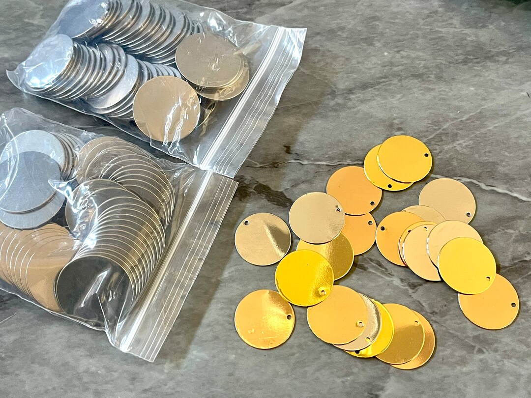 Silver & Gold WHOLESALE Stampable Blanks Blank Stamping Tags - Etsy
