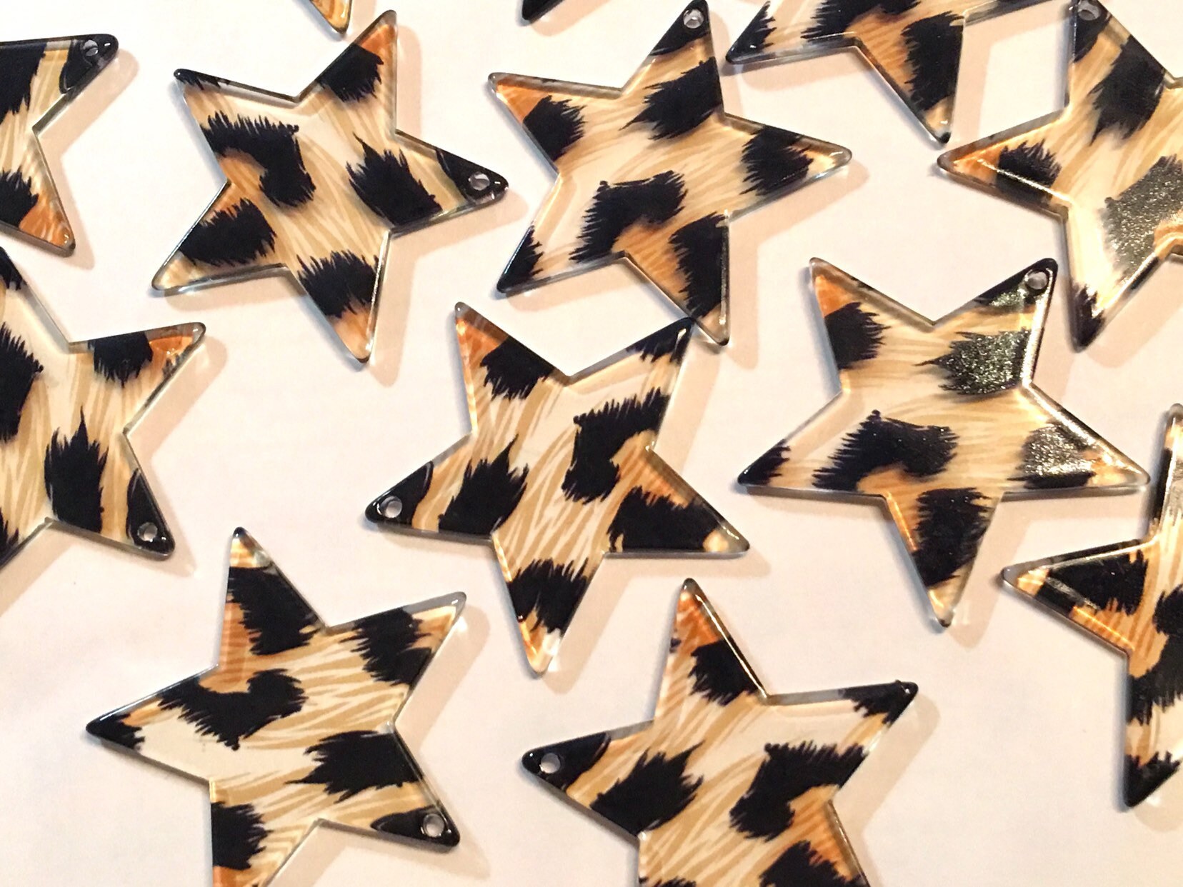Animal Print Tortoise Shell Acrylic Blanks Cutout Star | Etsy