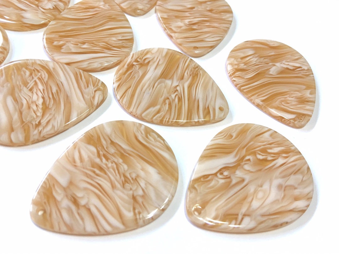 Tan Beach Tortoise Shell Acrylic Blanks Cutout, Teardrop Earring ...