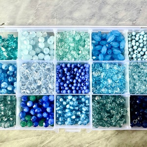 Blues Bead Kit, Colorful Bead Set, Friendship Bracelet Jelly Beads ...
