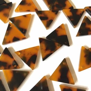 Tortoise Shell Acrylic Blanks Cutout, Triangle Blanks, Earring Bead ...