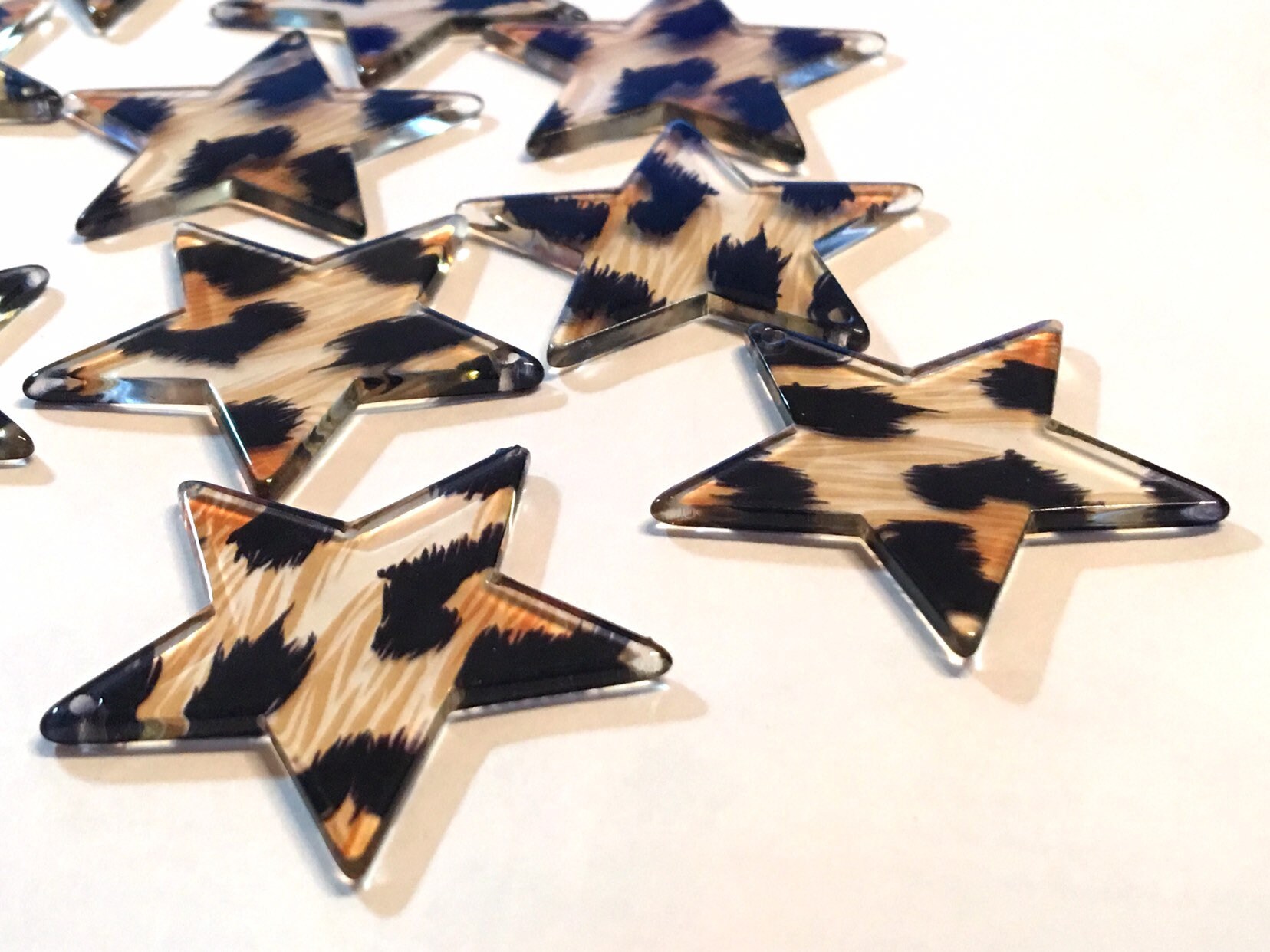 Animal Print Tortoise Shell Acrylic Blanks Cutout Star | Etsy