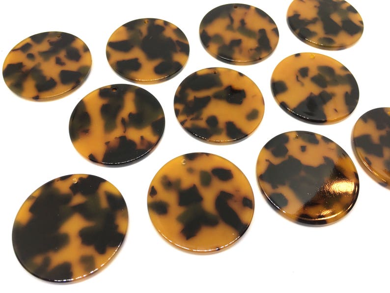 Tortoise Shell Acrylic Blanks Cutout Circle blanks earring | Etsy