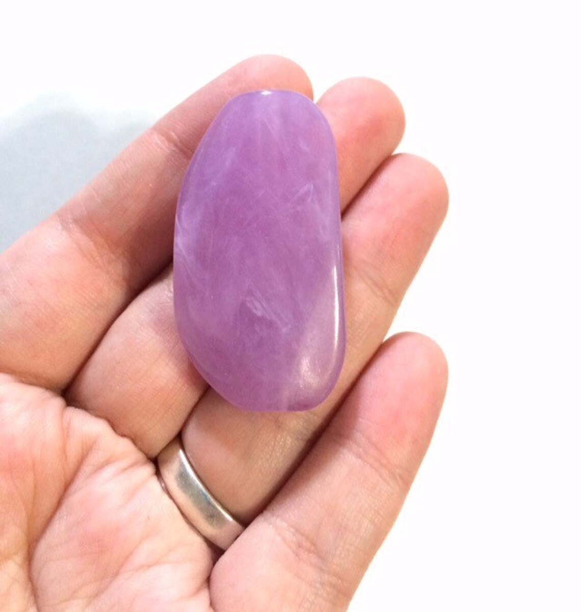 Large LILAC PURPLE Gem Stone Beads Acrylic Beads That Look - Etsy UK