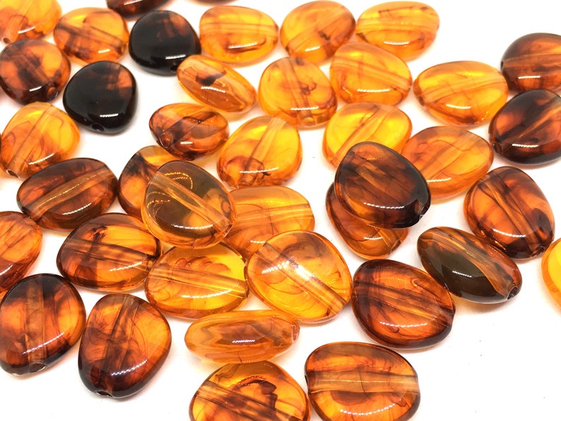 Tortoise Shell 17mm Beads geometric acrylic beads bracelet | Etsy