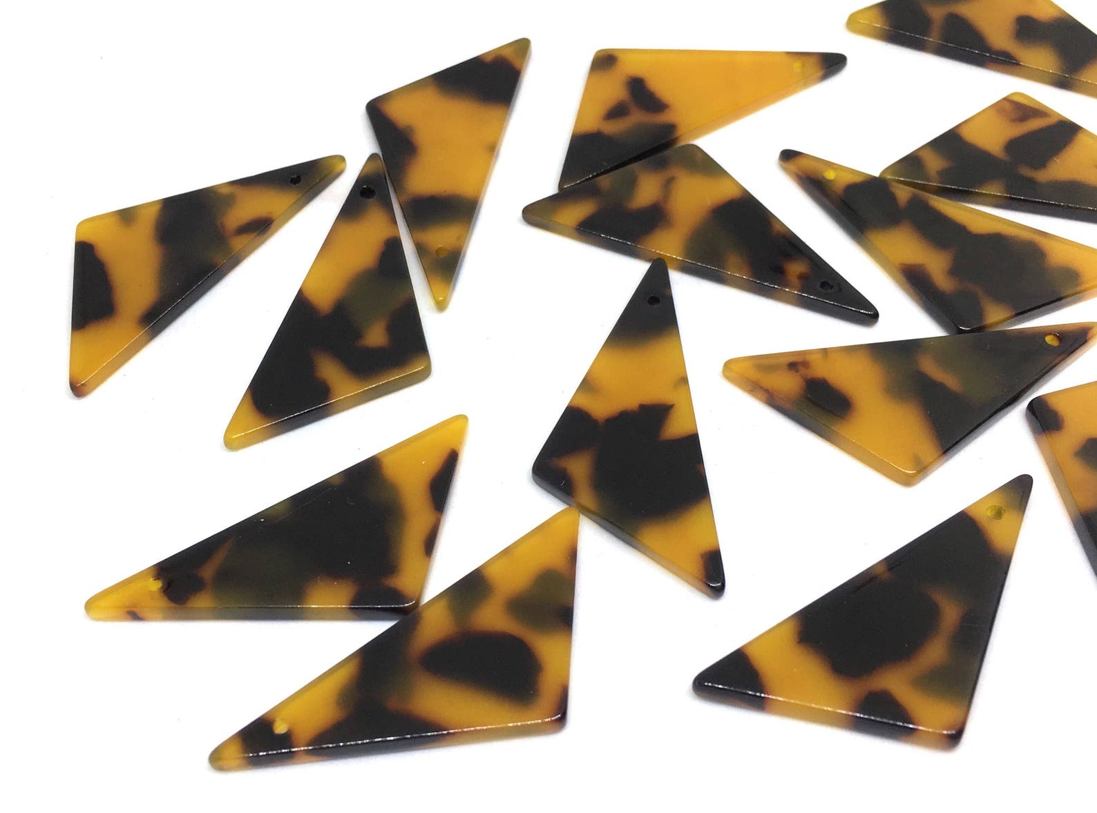 Triangle Tortoise Shell Acrylic Blanks Cutout Circle Blanks - Etsy