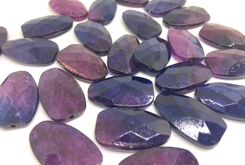 36mm Purple Blue Galaxy Nugget Beads, Bangle Beads, Jewelry Making ...