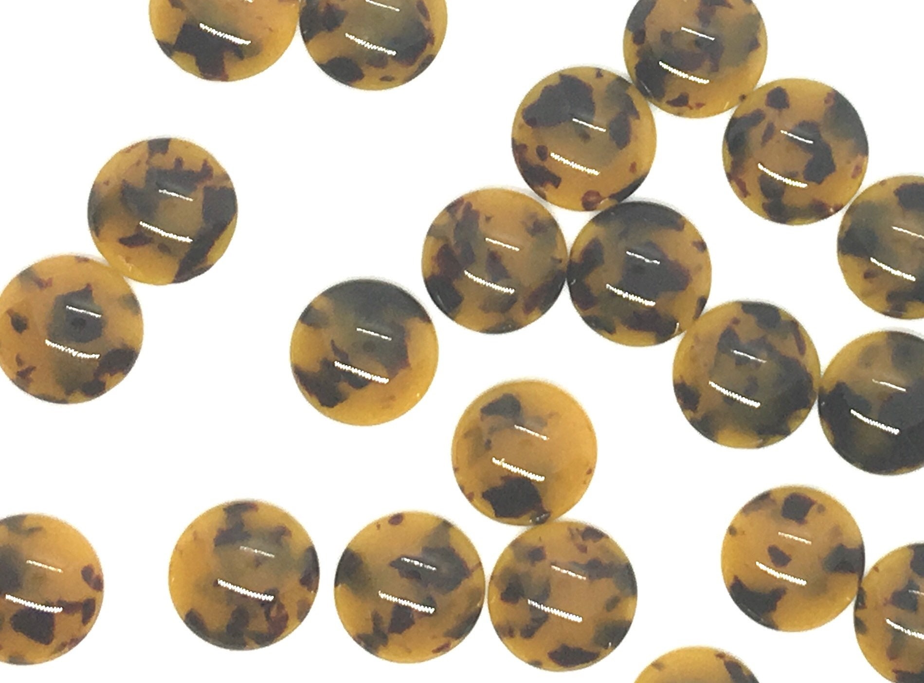 Round Tortoise Shell Acrylic Blanks Cutout Circle blanks | Etsy