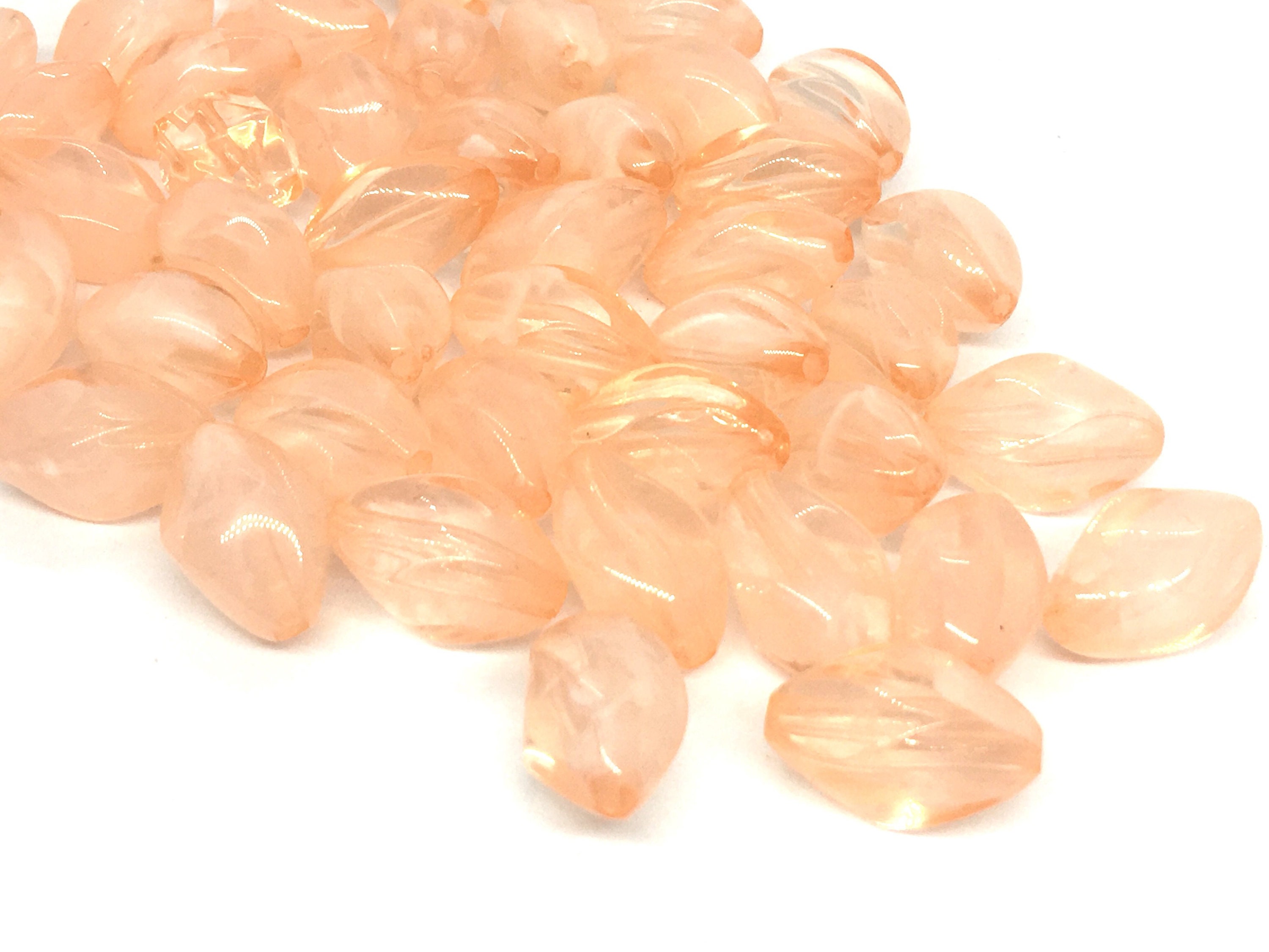 Colorful Translucent Beads 20mm Beads Balmy Collection Oval - Etsy