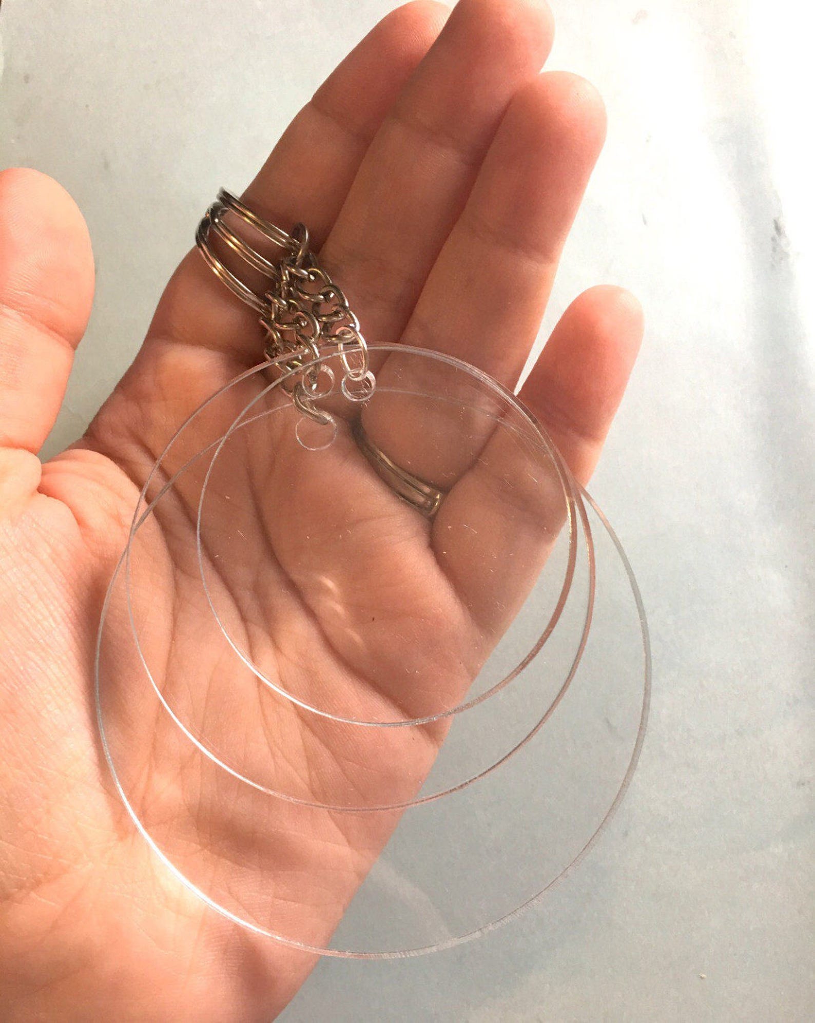 Blank Keychains, 2 2.5 3 Inch Designs, Circular Keychains, Acrylic ...