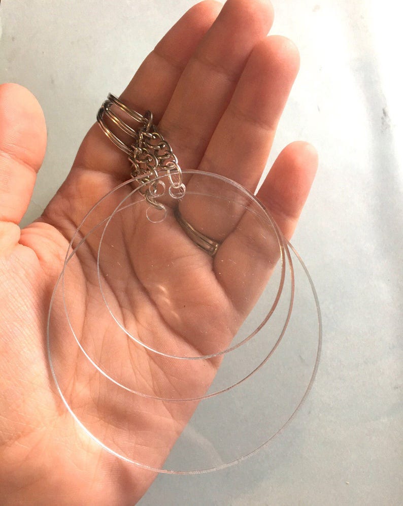 Blank Keychains, 2 2.5 3 Inch Designs, Circular Keychains, Acrylic ...