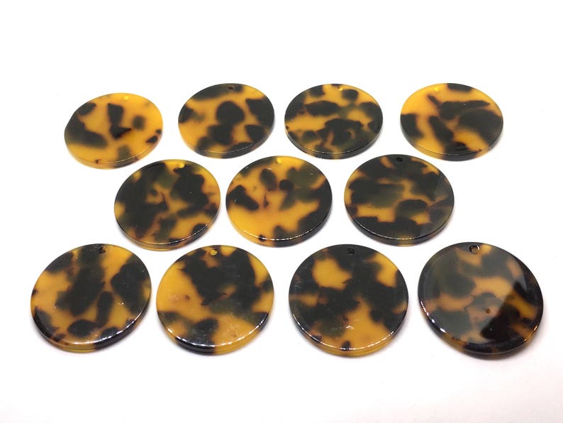 Tortoise Shell Acrylic Blanks Cutout Circle Blanks Earring - Etsy