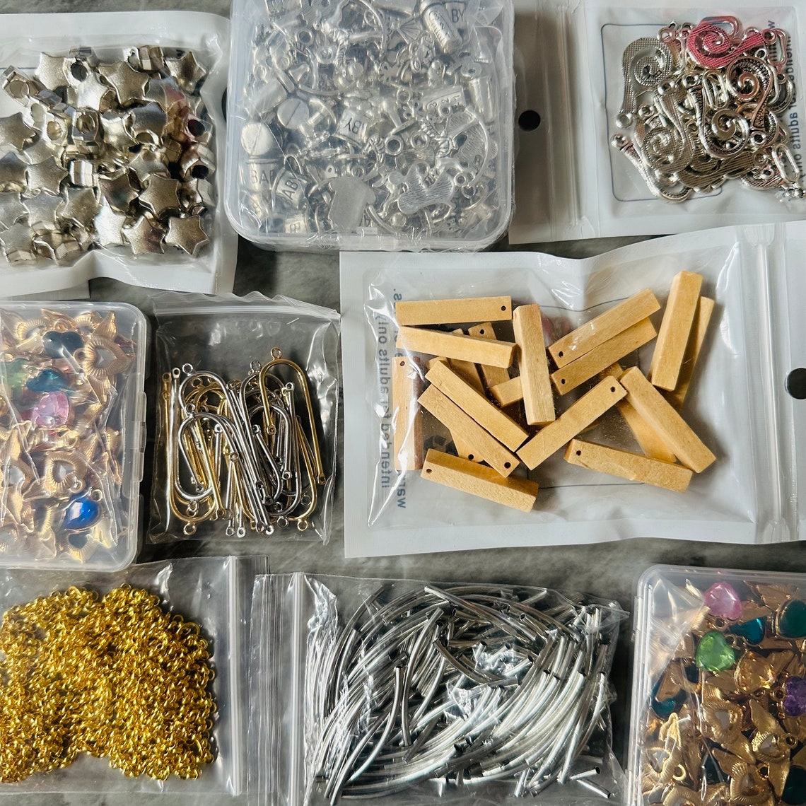 WHOLESALE Huge LOT Findings for Jewelry Creation, Bangle Making Earring ...