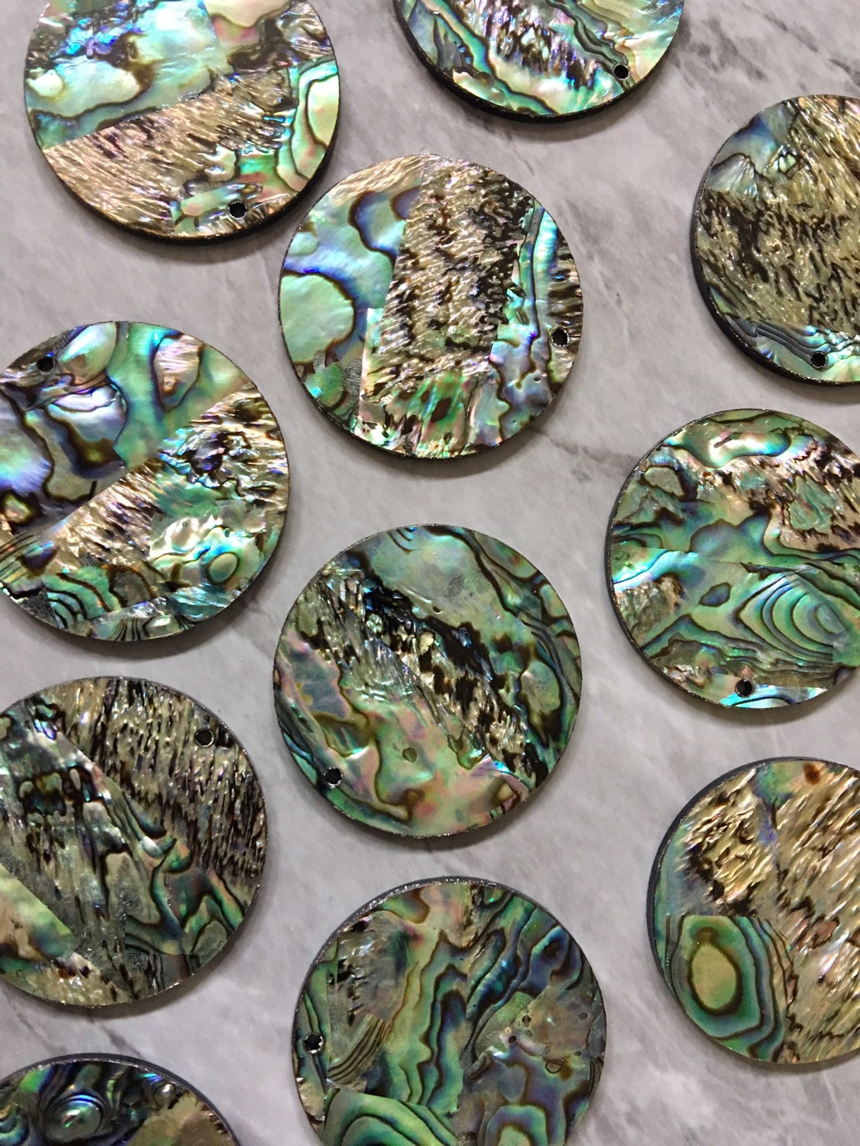Abalone Shell Green Black Acrylic Blanks Cutout Earring | Etsy
