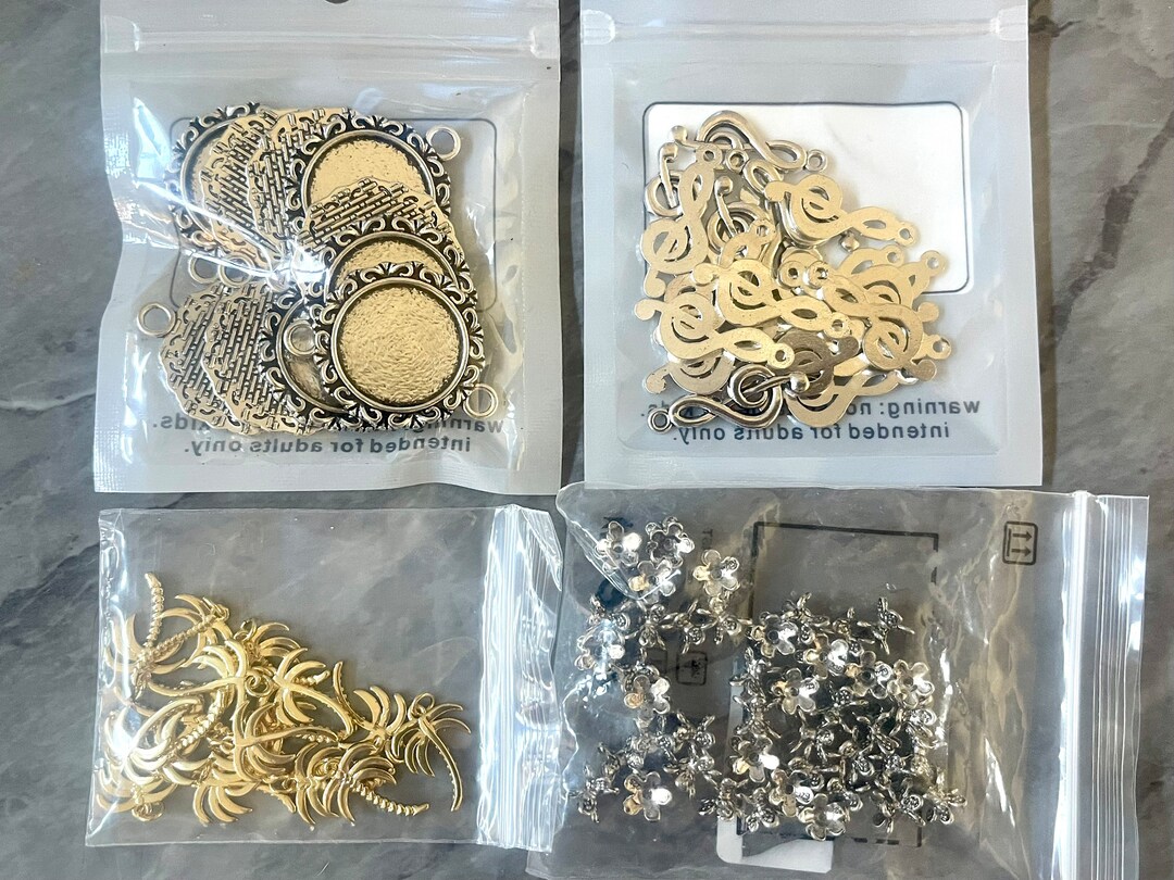 WHOLESALE LOT Silver Gold Findings Jewelry Creation, Bangle Making ...