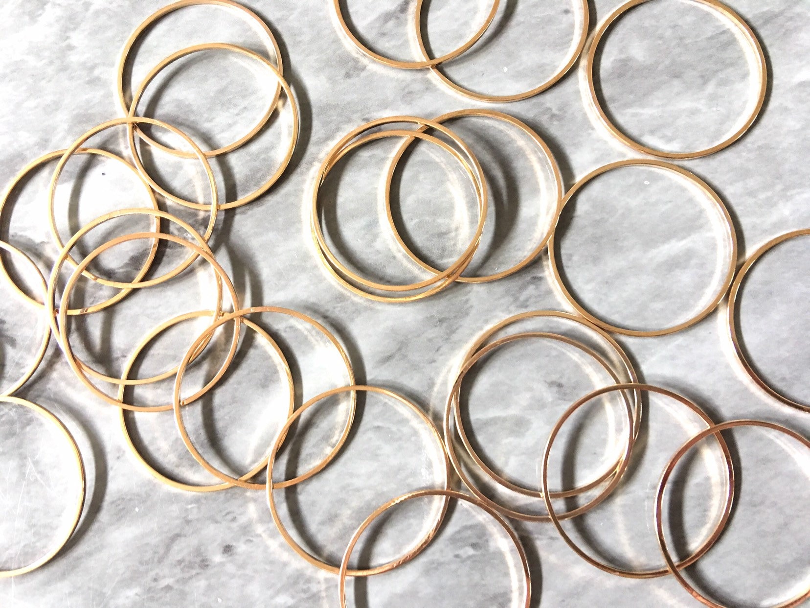 30mm Metal Circles Bracelet Necklace Earrings Jewelry | Etsy