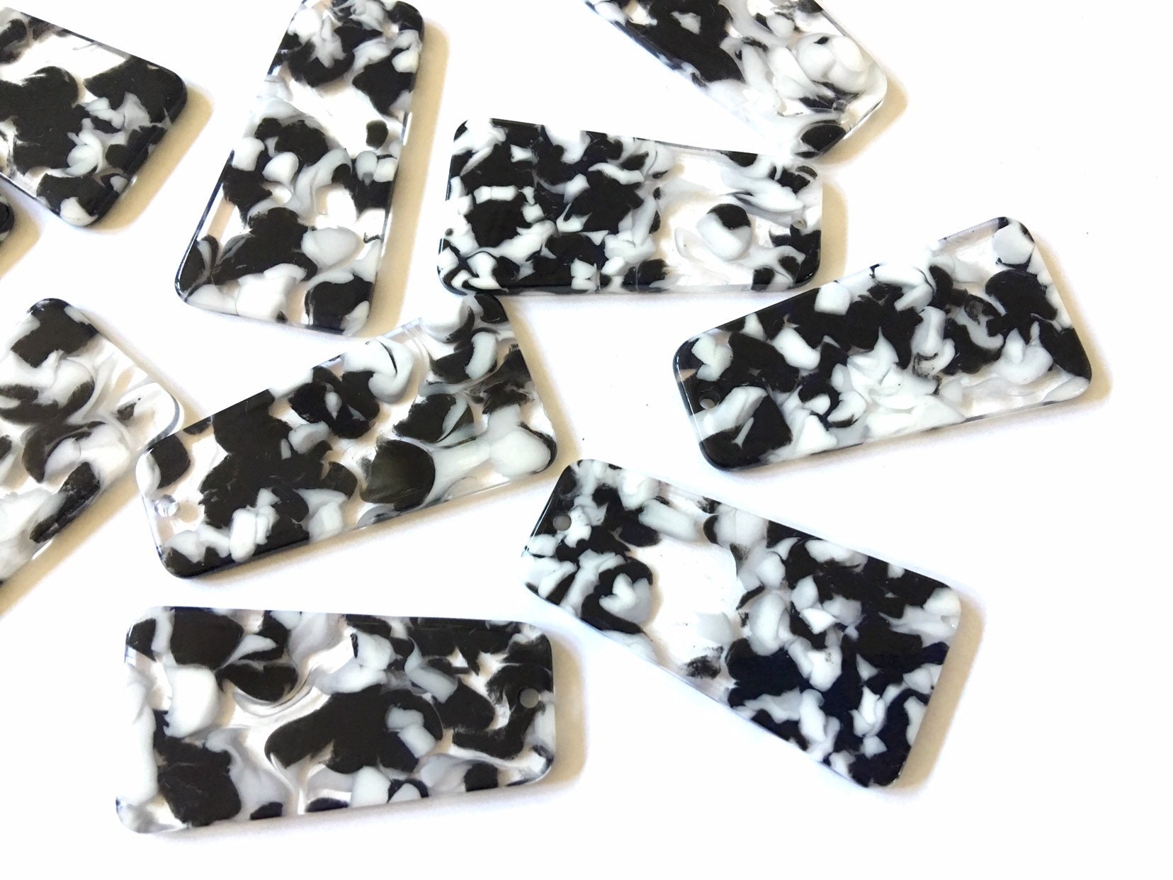 Black Clear White Resin Tortoise Shell Resin Acrylic Blanks Cutout ...