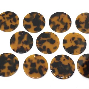 Tortoise Shell Acrylic Blanks Cutout, Circle Blanks, Earring Pendant ...