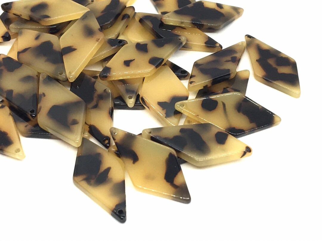 Blonde Tortoise Shell Acrylic Blanks Cutout, Diamond Blanks, Earring ...