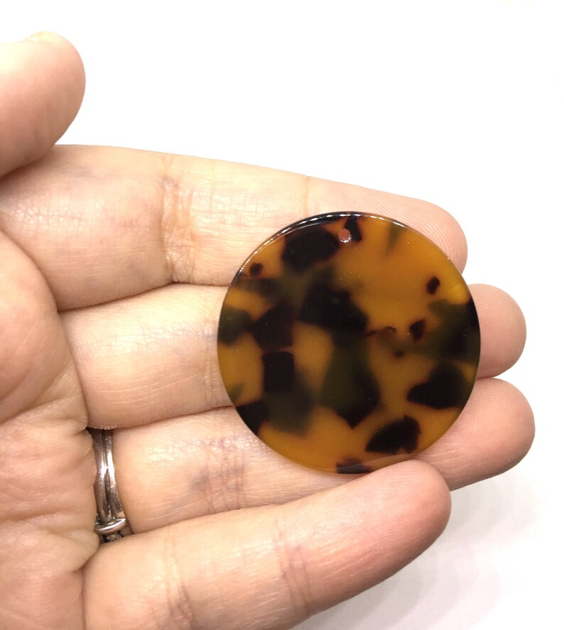 Tortoise Shell Acrylic Blanks Cutout Circle blanks earring | Etsy