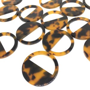 Tortoise Shell Acrylic Blanks Cutout, Circle Blanks, Earring Bead ...