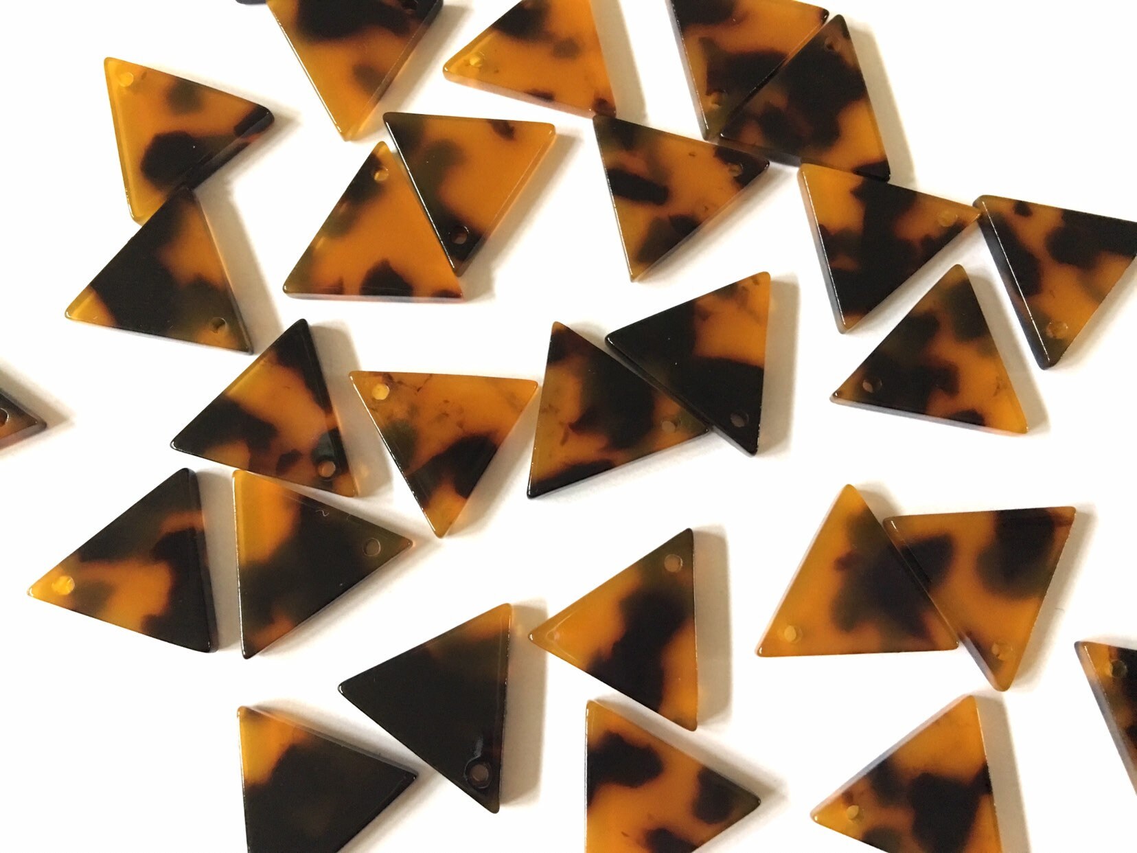 Tortoise Shell Acrylic Blanks Cutout triangle blanks earring | Etsy