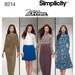 Simplicity S8214 Misses' Dresses and Jumpsuits Size 14-22 Uncut - Etsy